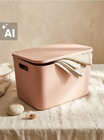 Sinsay - Úložný box s víkem - pastelová růžová