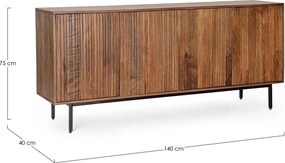 Komoda z mangového dřeva v přírodní barvě 170x75x40 cm Tadita – Bizzotto