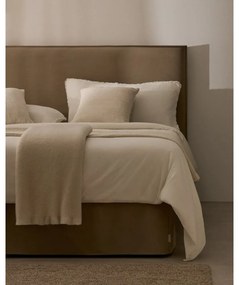 Taupe čalouněná dvoulůžková postel 180x200 cm Jaira – Kave Home