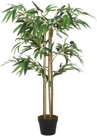 Umělý bambus 380 listů 80 cm zelený