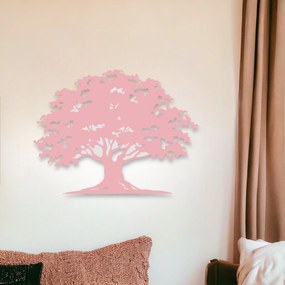 Strom života 17 - kovový obraz na zeď Velikost: 100cm, Barva: Pink