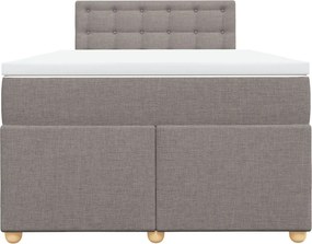 Box spring postel s matrací taupe 120x200 cm textil 3288965