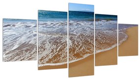 Obraz mořské písečné pláže (150x80 cm)