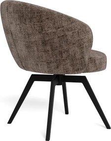 ACTONA GROUP Jídelní židle DARLENE hnědá z látky Juto 360° 0000109361