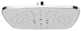 Mereo Mereo, Termostatická nástěnná sprchová baterie s hadicí, ruční a talířovou hranatou sprchou 225x225mm, CB60104TSB