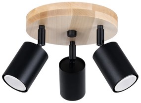 Sollux Lighting Stropní svítidlo VERDO 3P Černá