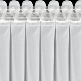 VÁNOČNÍ ZÁCLONA NA PÁSCE FLAKE 350X160 CM BÍLÁ