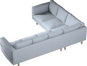 Potah na pohovku IKEA Norsborg rohová 5-místná barva modrá látka pletený vzor