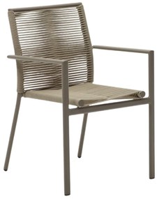 Hnědá kovová zahradní židle Kave Home Culip