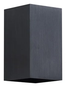 Moderní nástěnné svítidlo Gunmetal čtvercové 2-světla GU10 50mm - Sandy