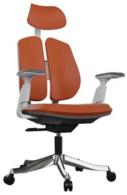 Ergonomická kancelářská židle Liftor Active, oranžová (pravá kůže)