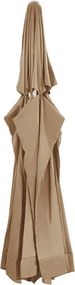 Náhradní potah na zahradní slunečník taupe 610 cm 312549