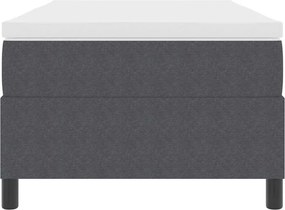 Postel s boxspringem Tmavě šedá a bílá 90 x 200 cm 3337443