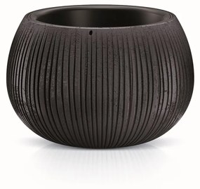 Prosperplast Květináč s vkladem šedá BOWL černý 47,8 cm