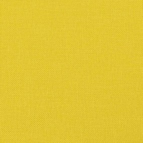 Petromila Rozkládací pohovka světle žlutá textil