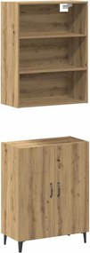 Příborník se nástěnná skříňka dub artisan kompozitní dřevo 3329224