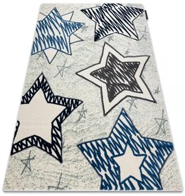 Dětský kusový koberec PETIT STARS Hvězdy modrý Rozměr: 180x270 cm