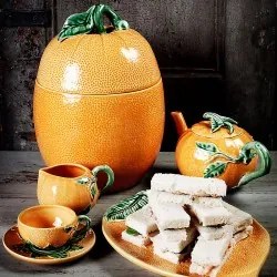 Keramická Konvice Na Čaj Ve Tvaru Pomeranče - Nádobí
