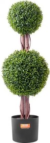 2 Kusů 0,9 m Umělý buxus Topiary Strom Umělá rostlina UV – PE Two-Tone Milan Grass