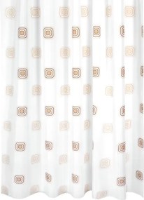 Bellatex Koupelnové závěsy 180x200 cm Čtverec béžová