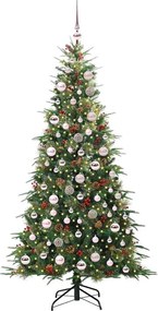 Umělý Skládací Vánoční Strom s stojanem Zelená 180 cm PE a PVC 3397421