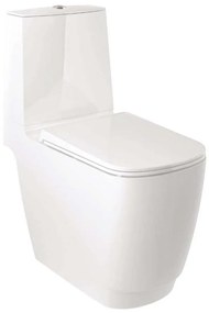 Kludi Resa S - WC kombi mísa, spodní odpad, Rimless, Spiralflush, lesklá bílá 27WCB0243