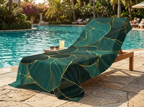 Rychleschnoucí XXL plážová osuška VERDARA zelená 150 x 210 cm, 100% mikrovlákno