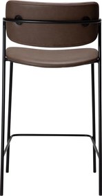 Hnědá barová židle (výška sedáku 67,5 cm) Zed – DAN-FORM Denmark