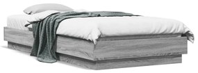 Rám postele šedý sonoma 100 x 200 cm kompozitní dřevo,  839600