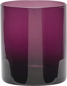 Stojan na čajovou svíčku Hübsch skleněný fialový
