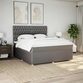 Box spring postel s matrací taupe 180x200 cm textil 3294446