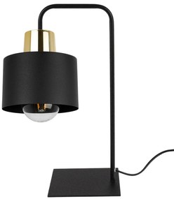 Stolní lampa PANTA, 1x černé kovové stínítko, G