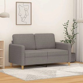 vidaXL 2místná pohovka taupe 120 cm textil