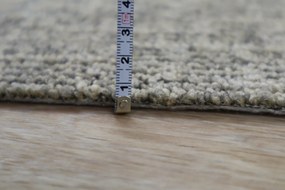 Vopi, Metrážový koberec Alassio šedobéžový - neúčtujeme odřezky z role, na míru, šíře 2m,3m,4m, šedá, filc, kuchyně