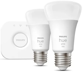 Základní sada Philips Hue WHITE 2xE27/9,5W 2700K + zařízení k propojení