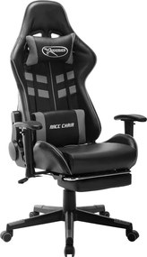vidaXL Herní židle umělá kůže [20512] Barva: Černá a šedá