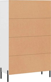 vidaXL Skříň highboard 69,5 x 31 x 115 cm kompozitní dřevo [828308] Barva: bílá s vysokým leskem