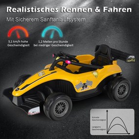 Costway Toddler Electric Car 12 V Dětské auto Batole elektrické závodní auto