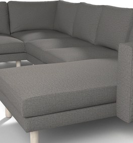 Potah na pohovku IKEA Norsborg rohová, 5-místná se šezlongem barva šedá látka pletený vzor