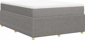 Box spring postel s matrací taupe 140x190 cm textil 3285571