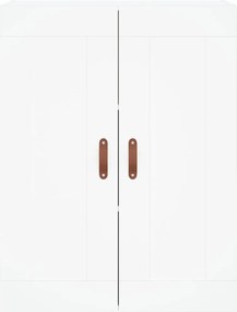 Skříň highboard bílá 69,5 x 34 x 180 cm kompozitní dřevo 3199721