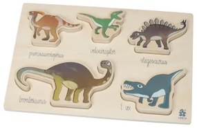 Dětské dřevěné puzzle Dino Sebra