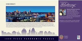 MASTERPIECES Panoramatické puzzle Cincinnati, Ohio / 1000 dílků / 99 ×
