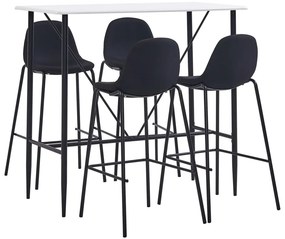 5dílný barový set textil černý 3051188