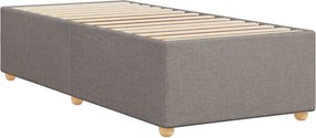 Rám postele bez matrací taupe 90x200 cm textil 3284705