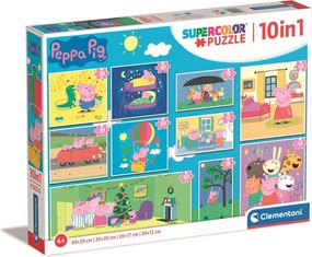 Clementoni puzzle prasátko peppa 10v1