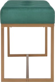 Lavice 80 cm zelená sametová 247555