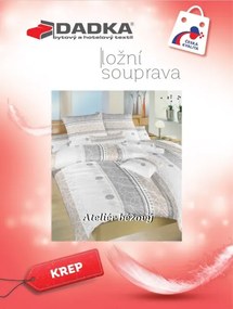 Dadka Povlečení krep Ateliér béžový  140x200, 70x90 cm
