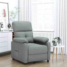 Polohovací křeslo tmavě šedé textil 289663