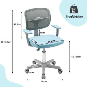 Costway Dětský psací stůl výškově stavitelný + dětský set židlí, chlapecká židle